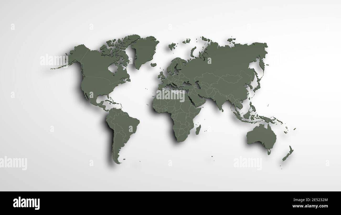 Olive world map on hi-res stock photography and images - Alamy