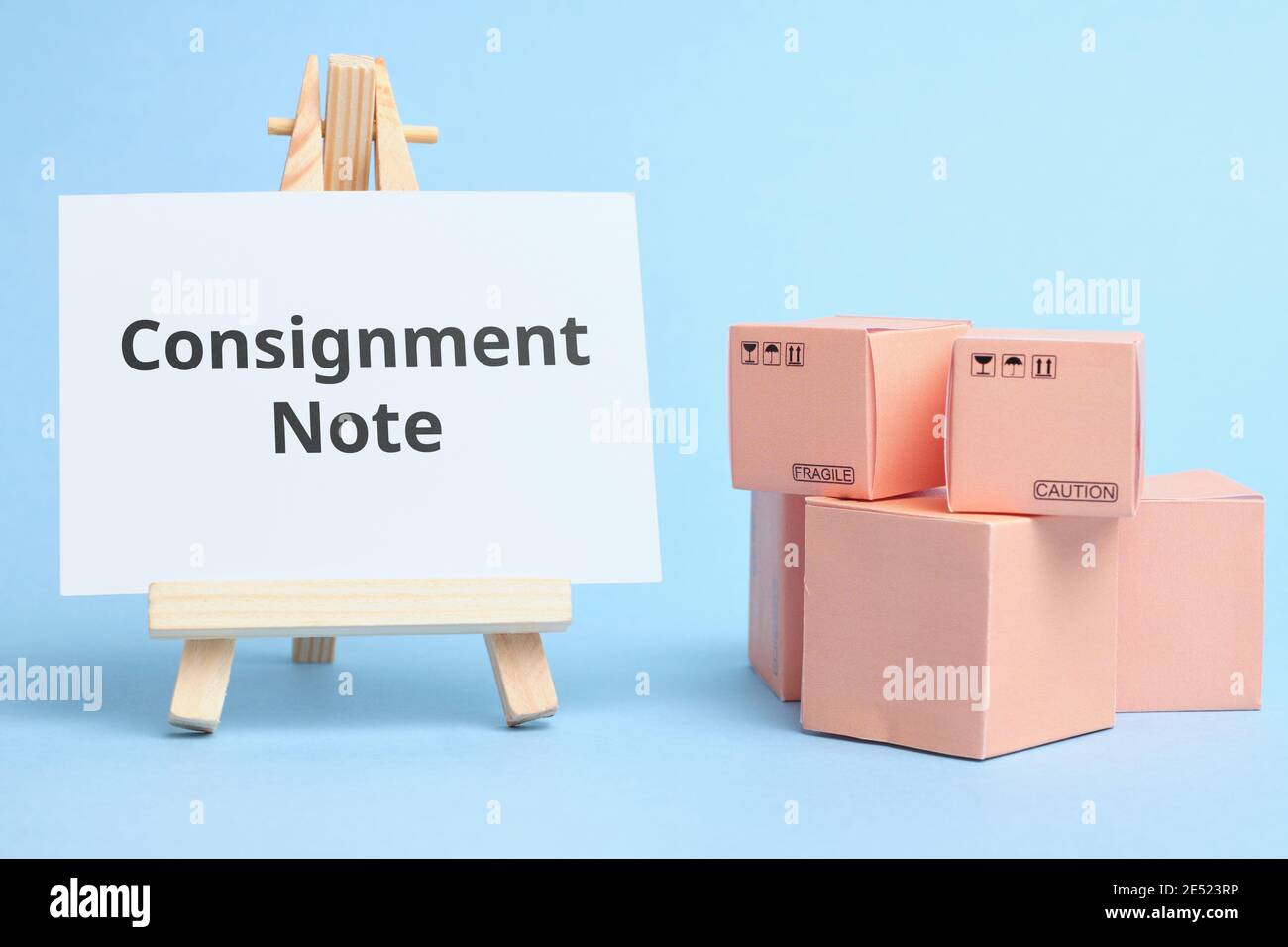 Courier Industry Term Consignment Note. Document for escorting cargo ...