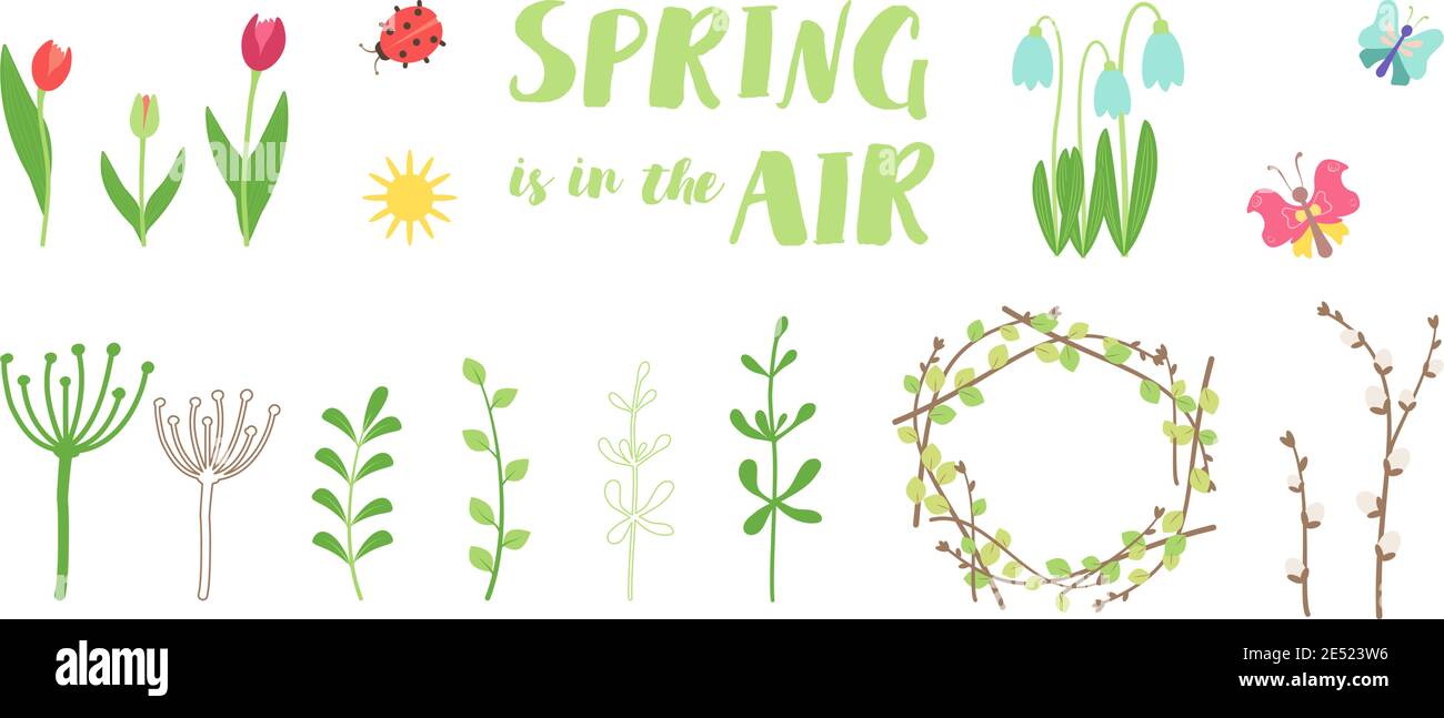 Set flower spring hi-res stock photography and images - Alamy