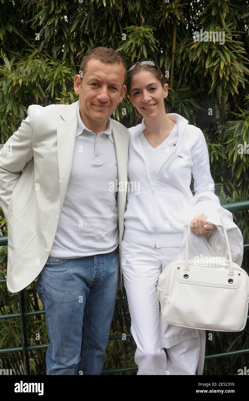 Dany Boon and his wife Yael arriving at the VIP area 'Le Village ...