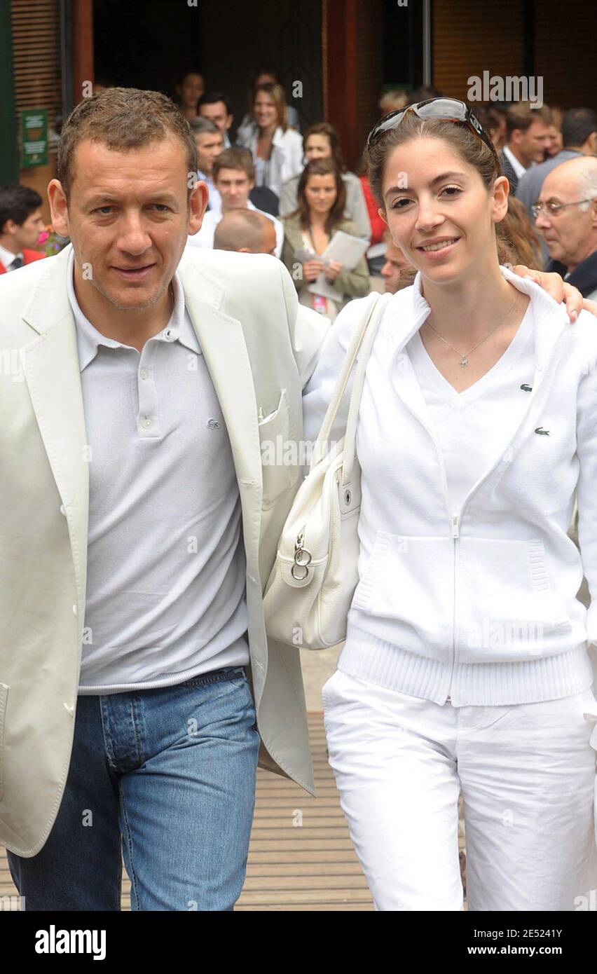 Dany Boon and his wife Yael arriving at the VIP area 'Le Village ...