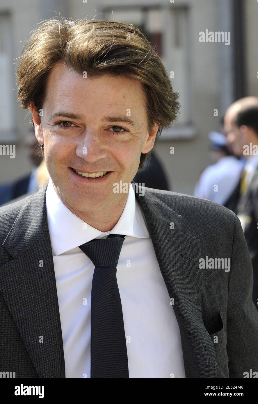 Francois Baroin arrives at the inauguration of Jacques Chirac ...
