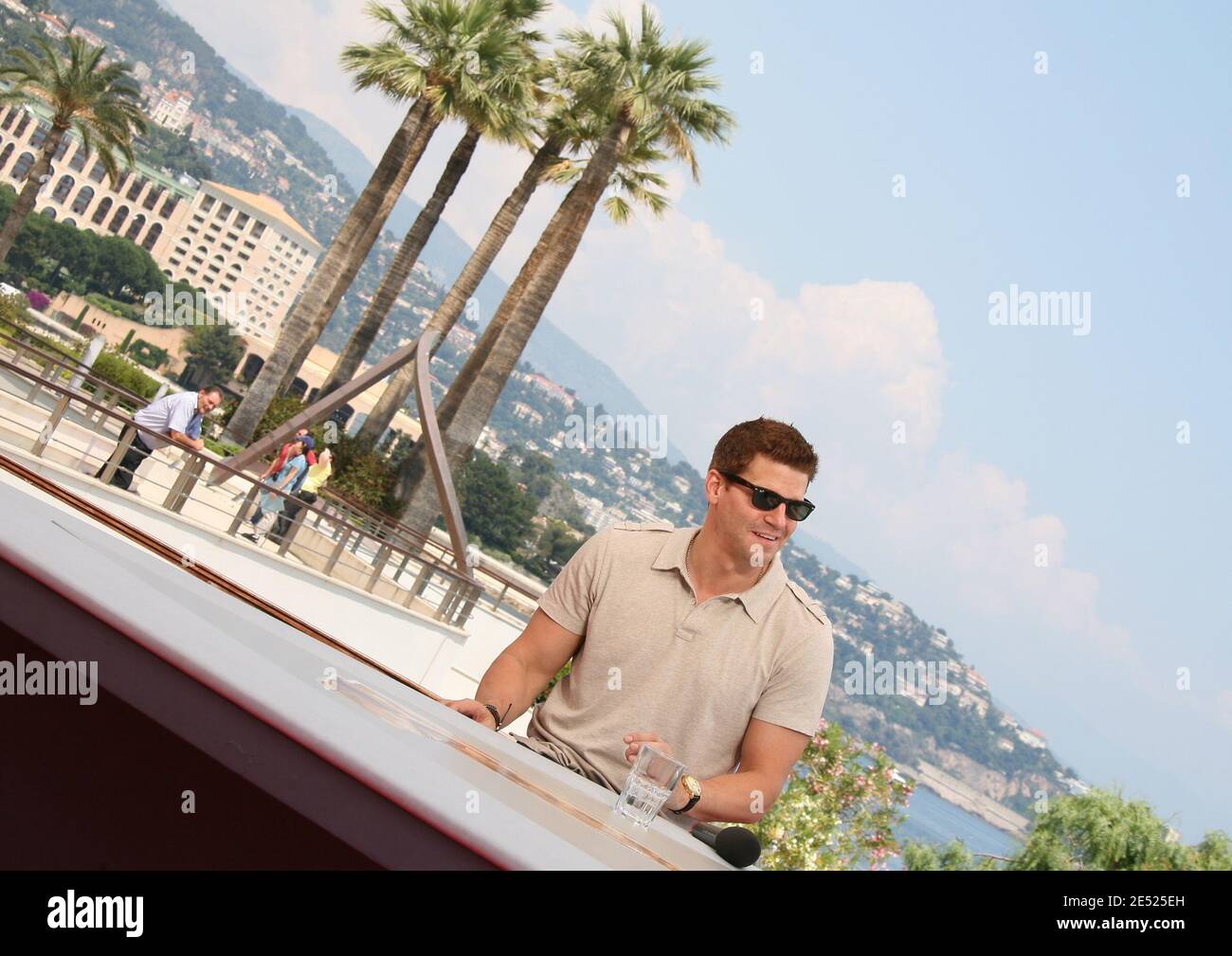 David Boreanaz from US TV show 'Bones' poses for pictures during the ...