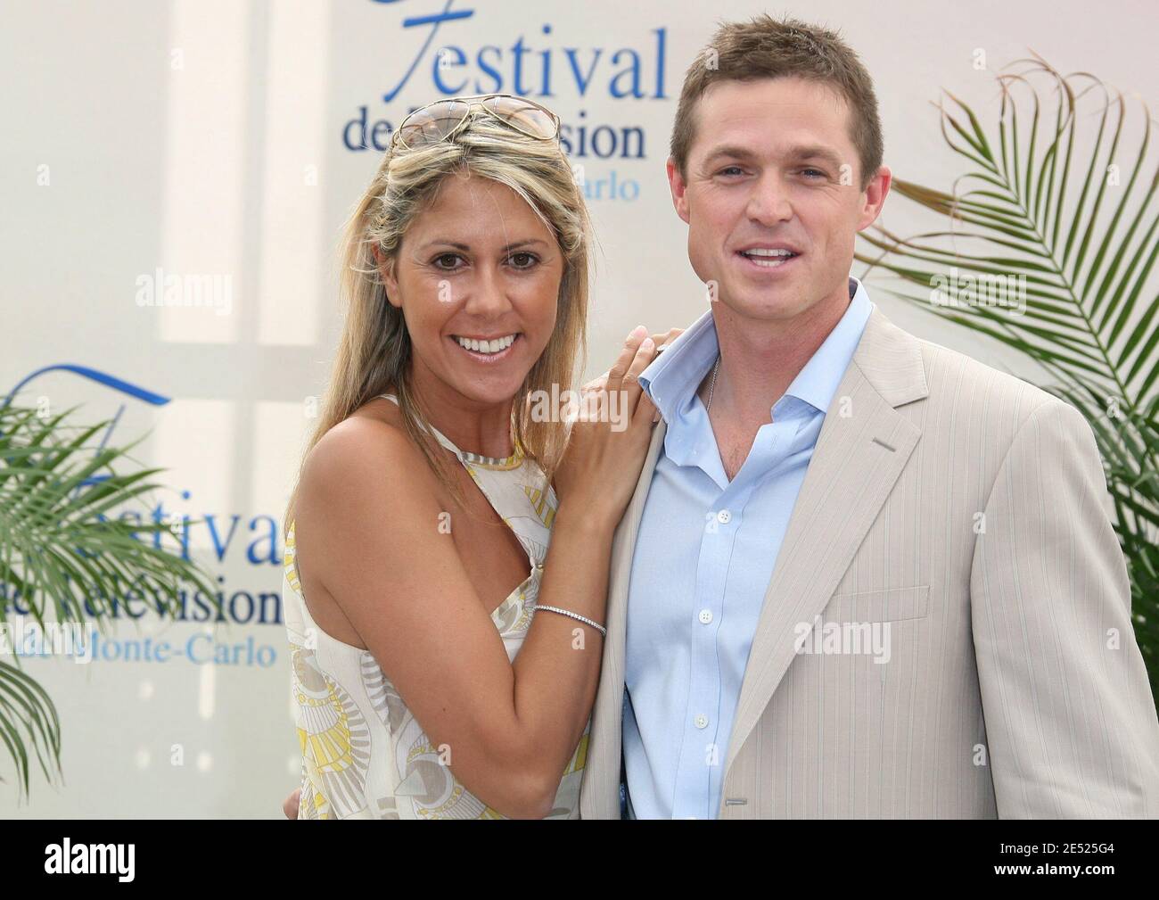 Eric Close from US TV show 'Without a trace' and French TV presenter ...