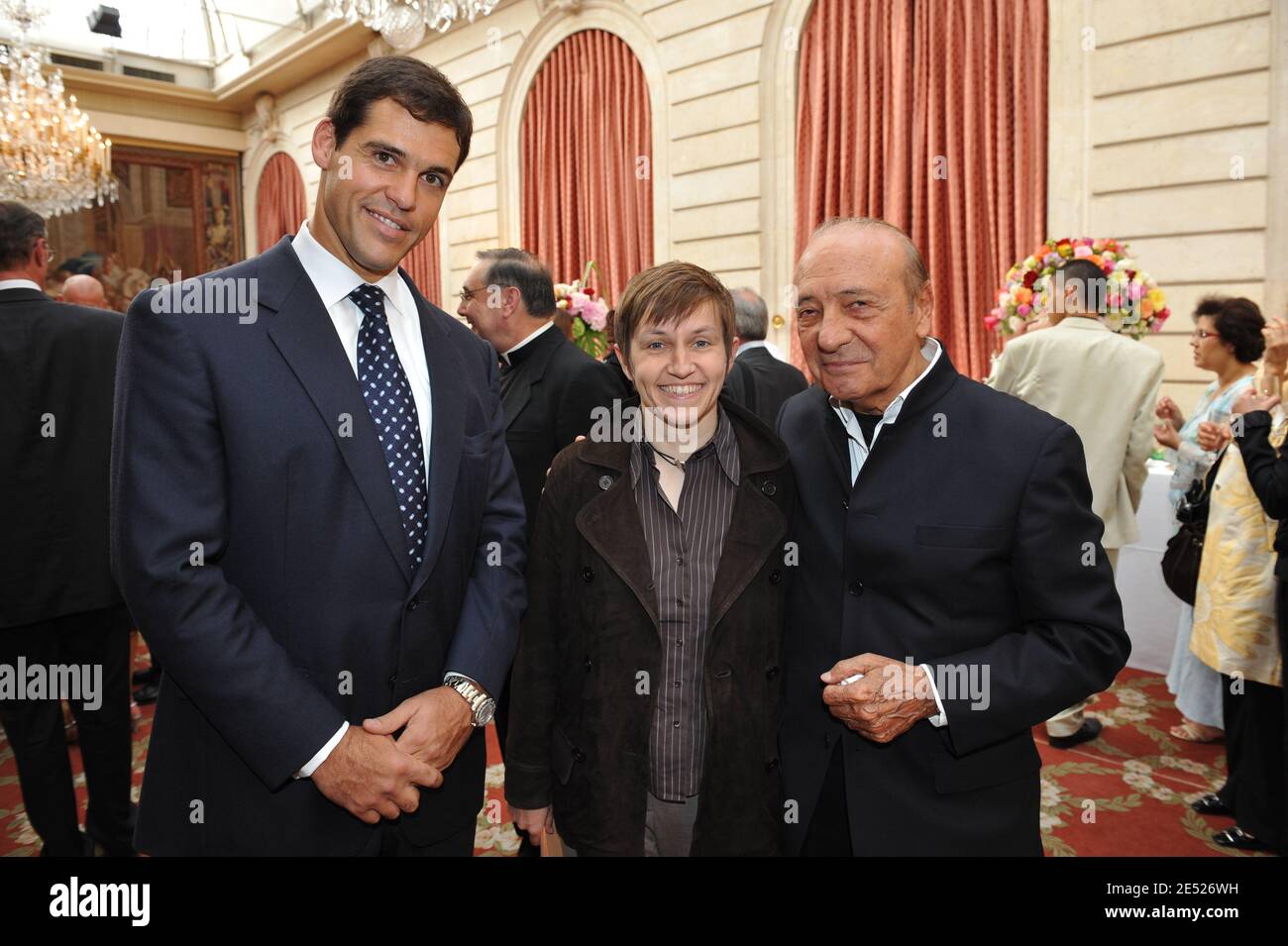 Jacques Seguela, Emmanuelle Mignon and Prince Louis de Bourbon, Duke of ...