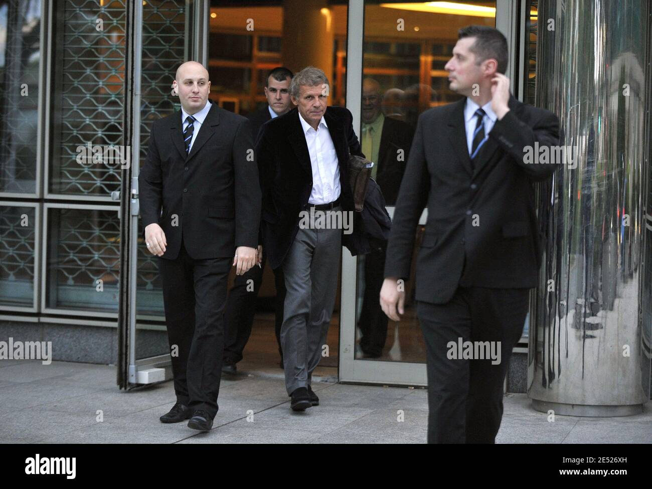 Patrick Poivre d'Arvor spotted leaving the TF1 building after he ...