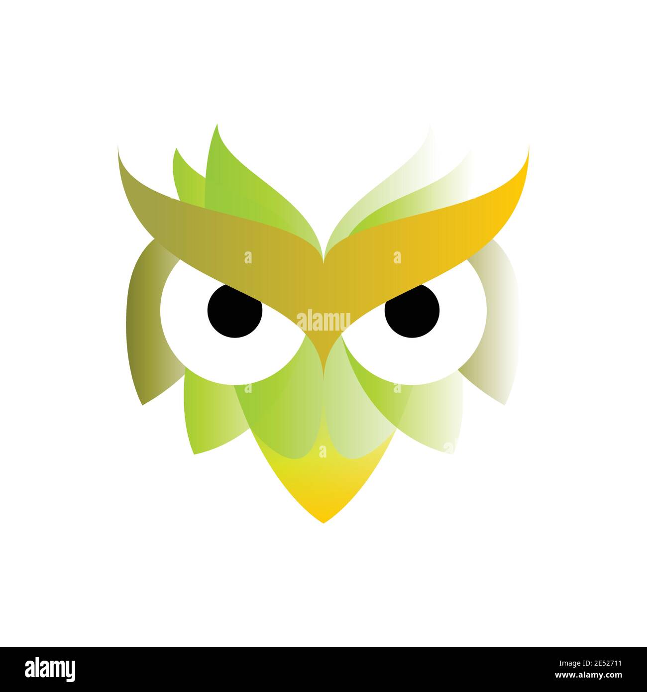 Vector owl in gradient style. Digital art Stock Vector Image & Art - Alamy