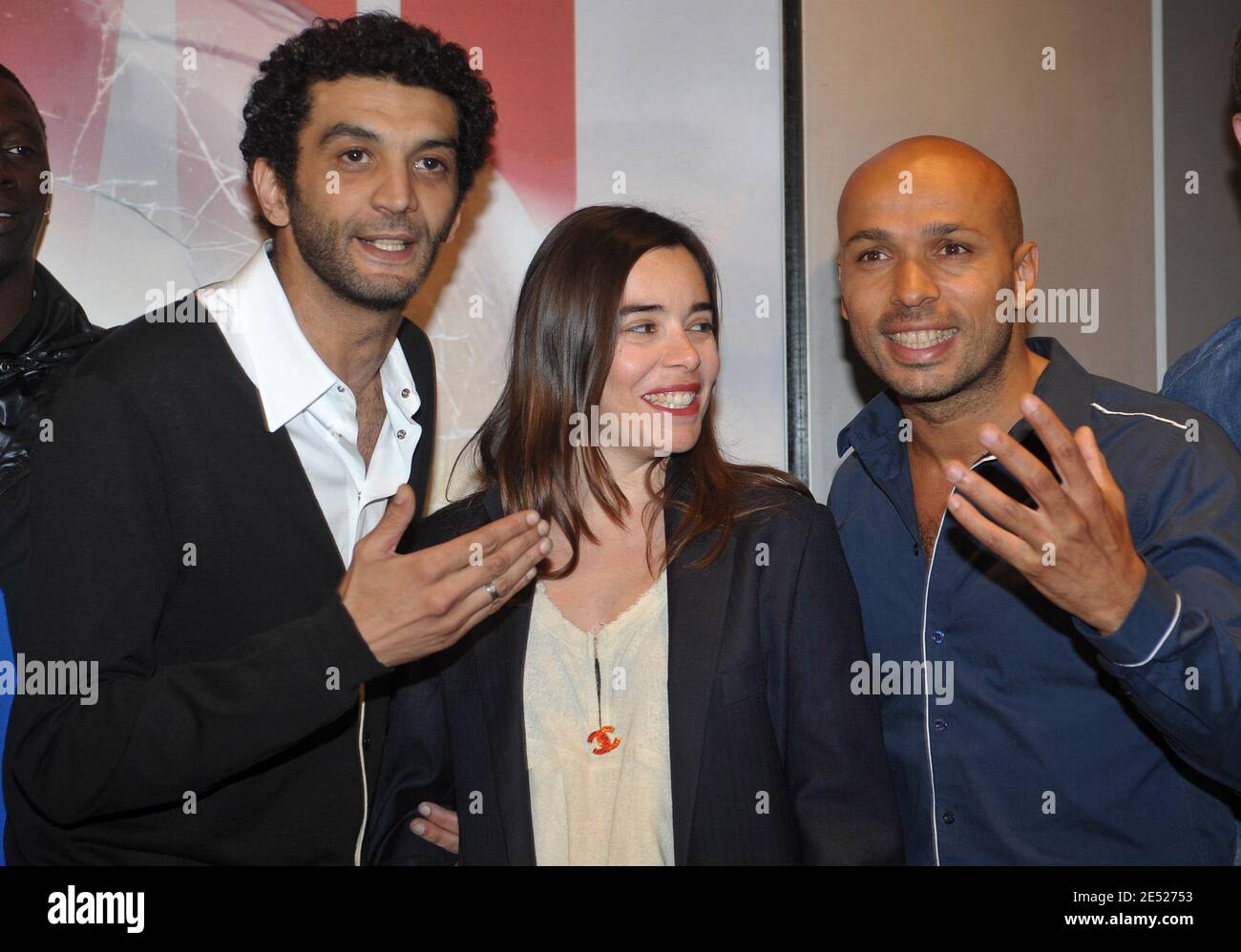 Eric Judor, Ramzy Bedia and Elodie Bouchez attend the premiere of 'Seul ...