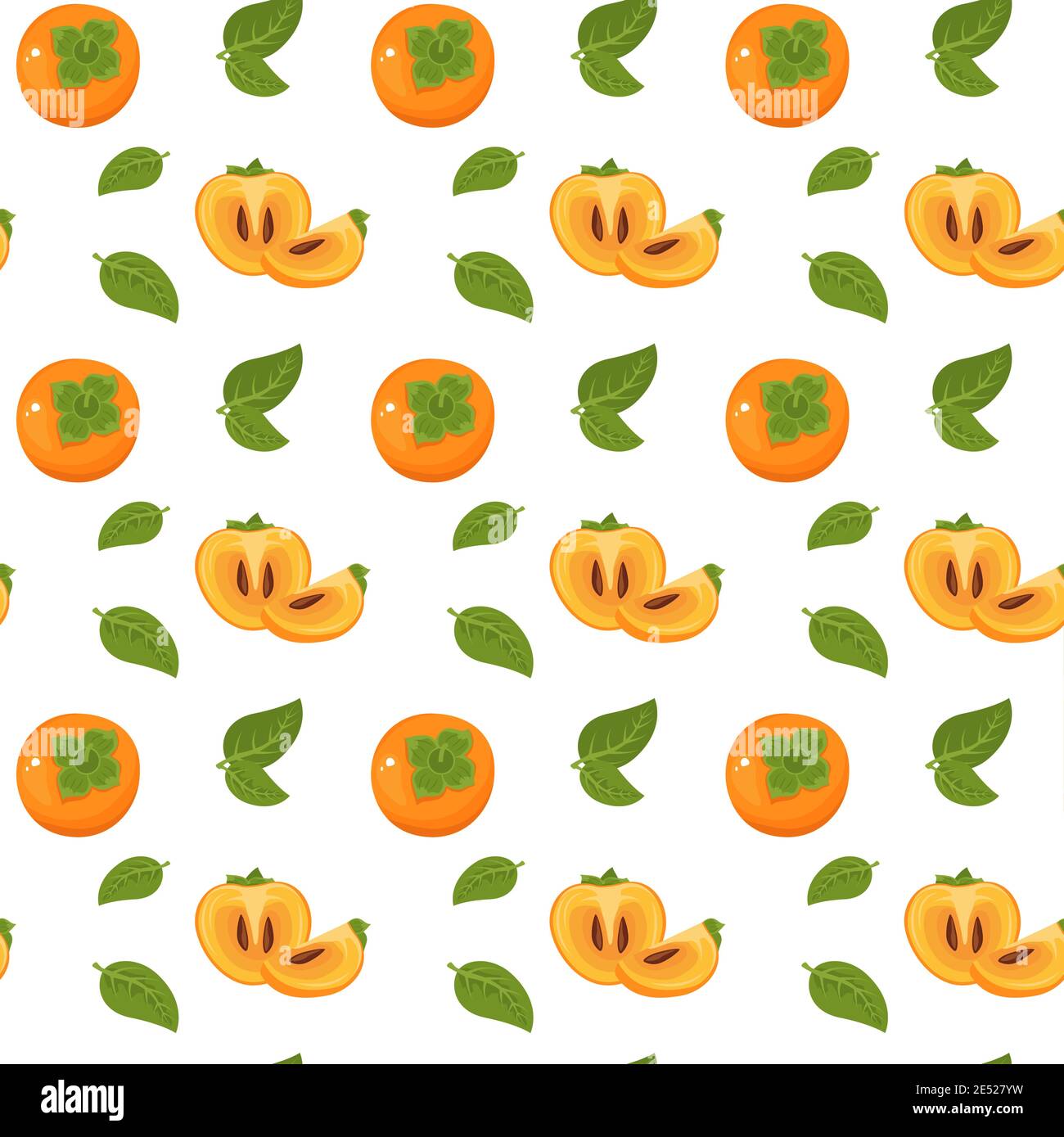 Persimmon pattern Stock Vector Images - Alamy