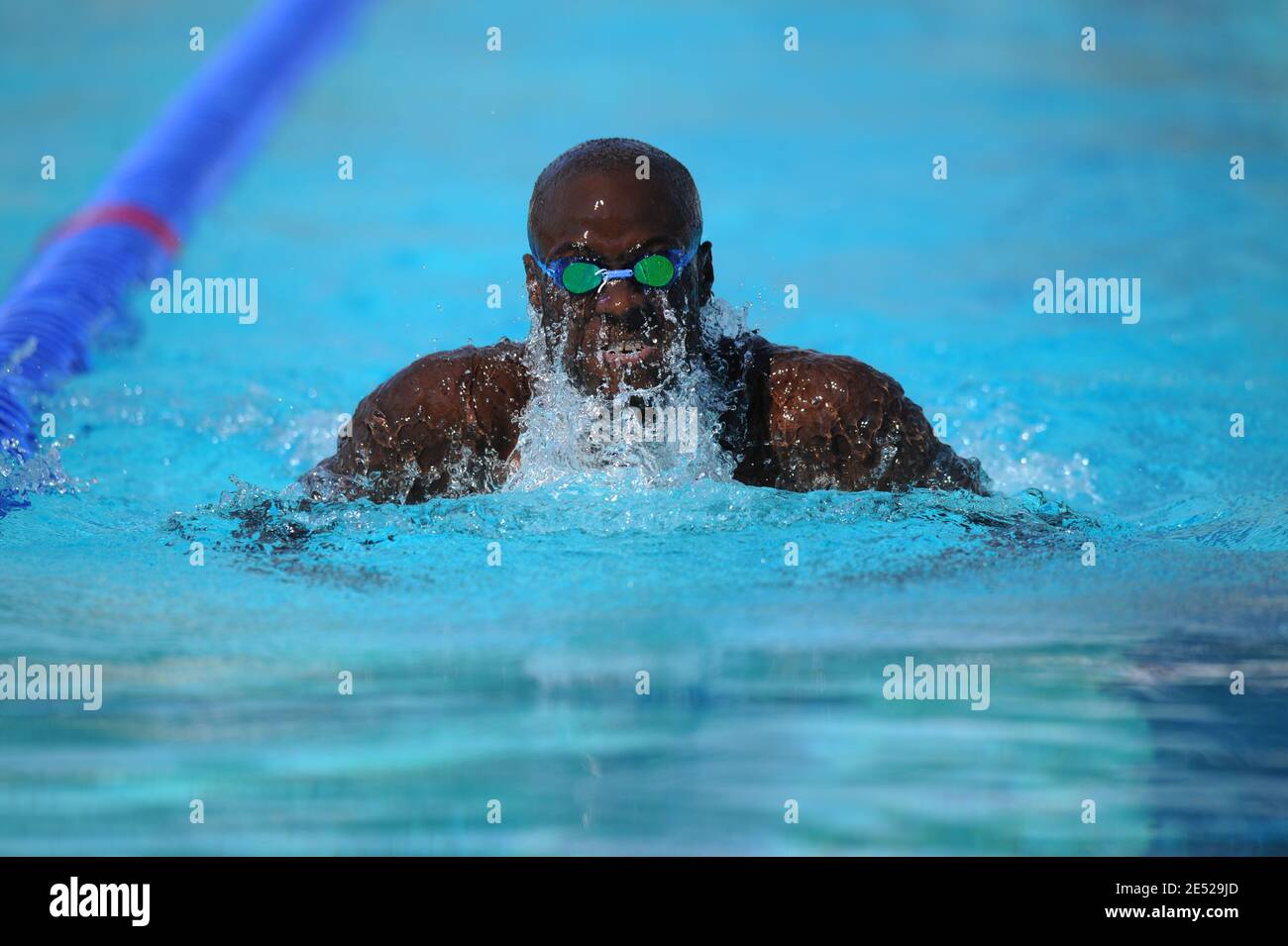 Senegal's Malick Fall competes on men's 200 meters breaststroke heats ...