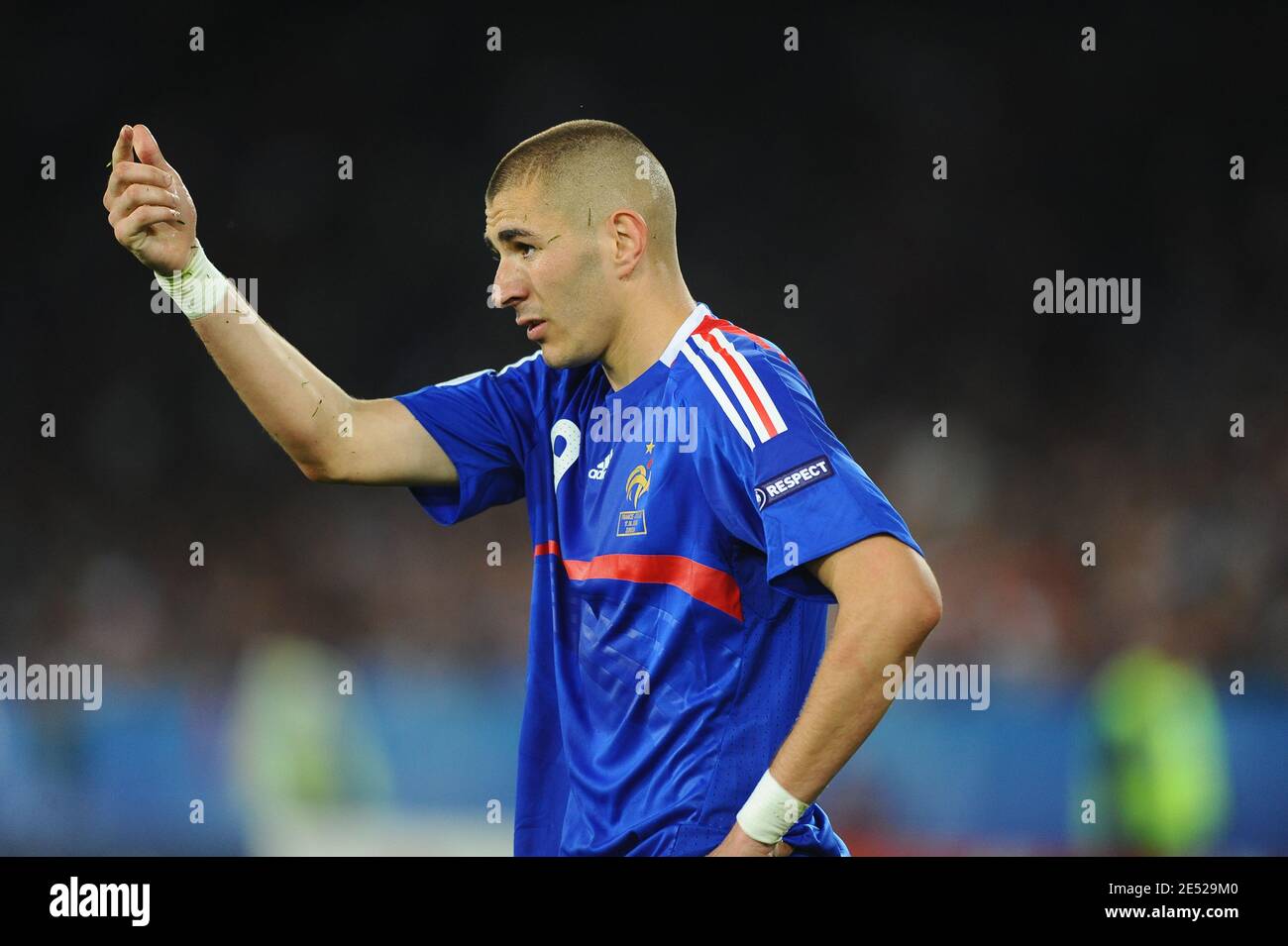 France's Karim Benzema during the euro 2008 UEFA European Championship ...