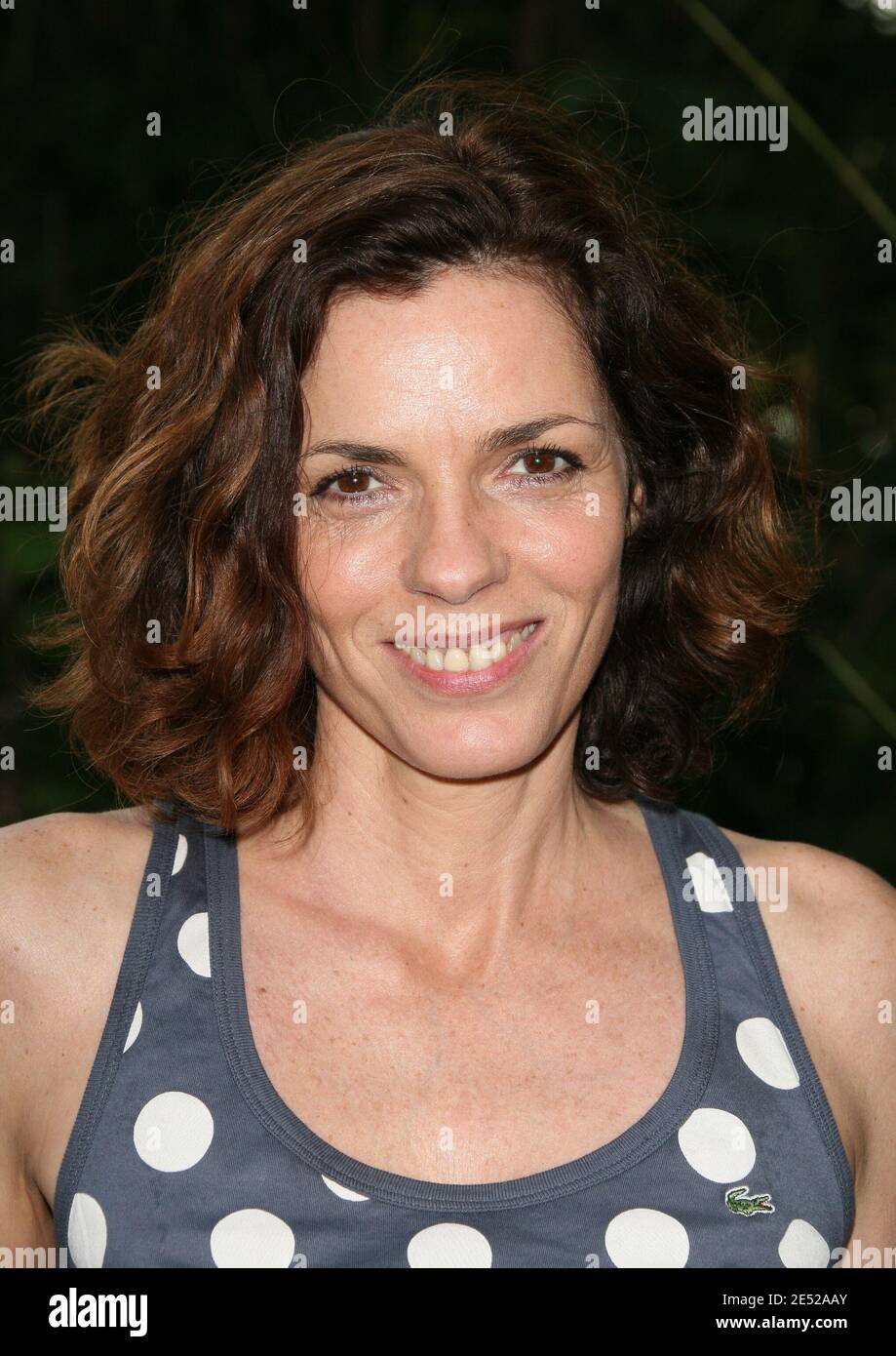 Elisabeth Bourgine poses for photographers during 75th birthday Lacoste ...