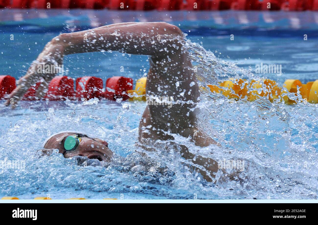 France's Fabien Gilot competes during the 'Open de Paris de natation ...
