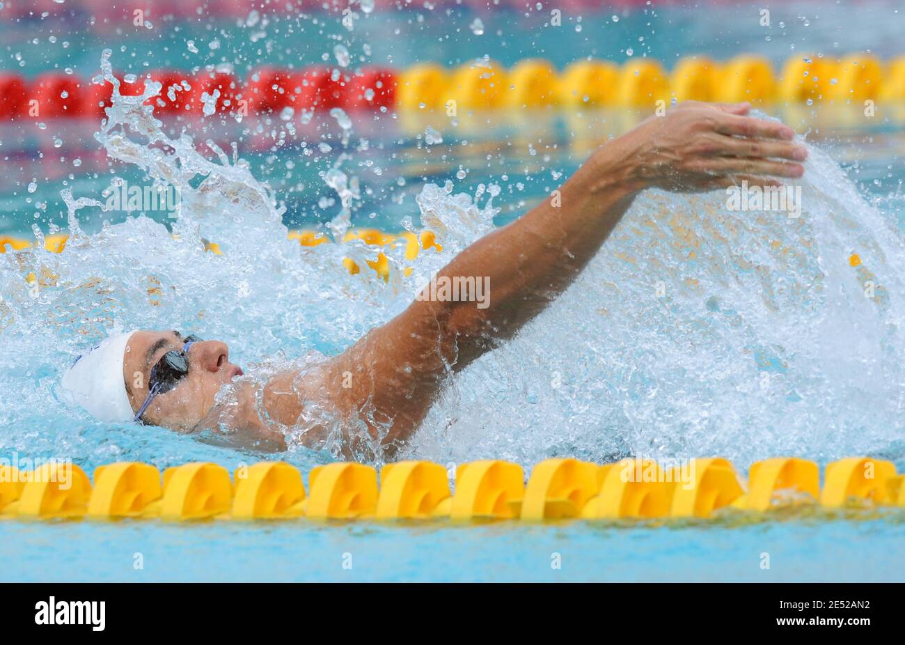 France's Benjamin Stasiulis competes on men's 200 meters backstroke ...