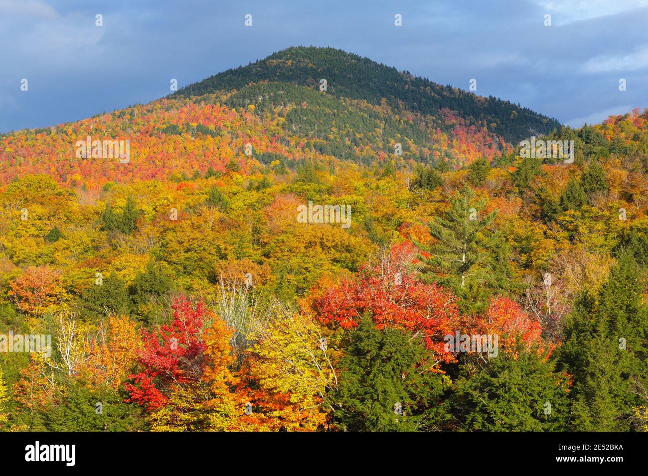 Autumn foliage along the Kancamagus Highway (route 112), which is one ...