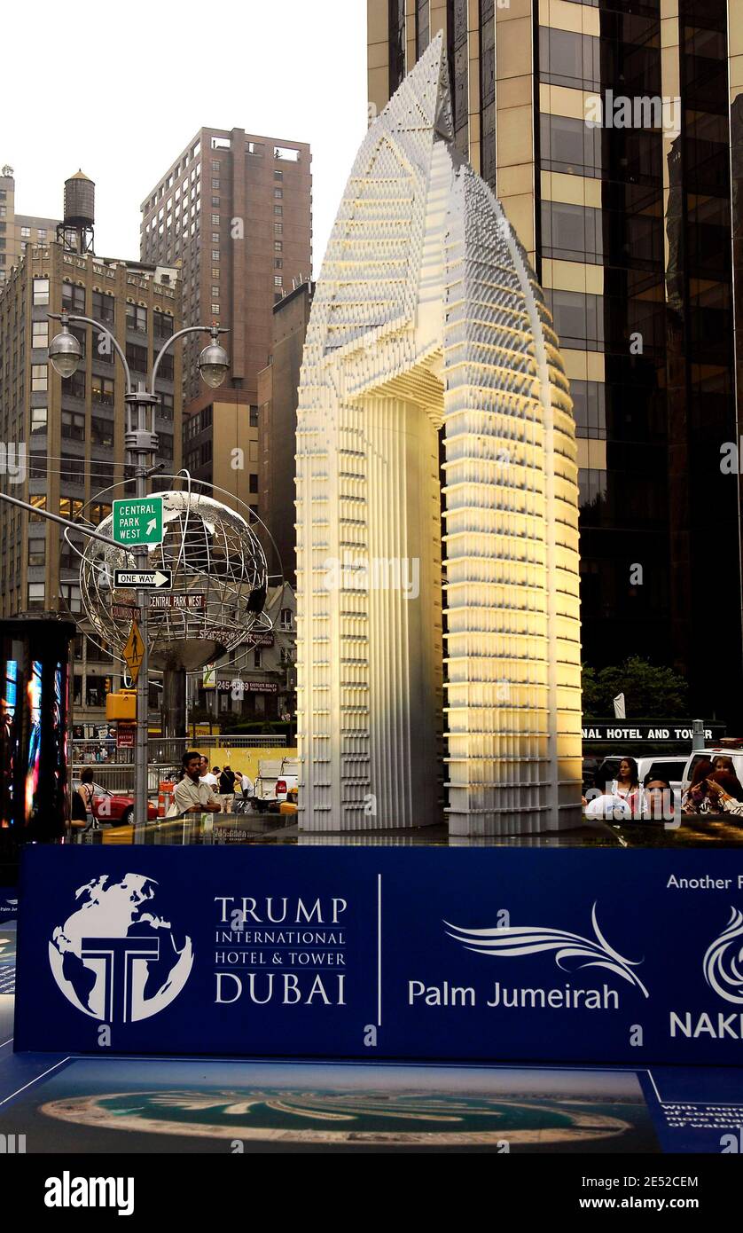 14-foot replica Lego Tower is on display to celebrate the Trump ...