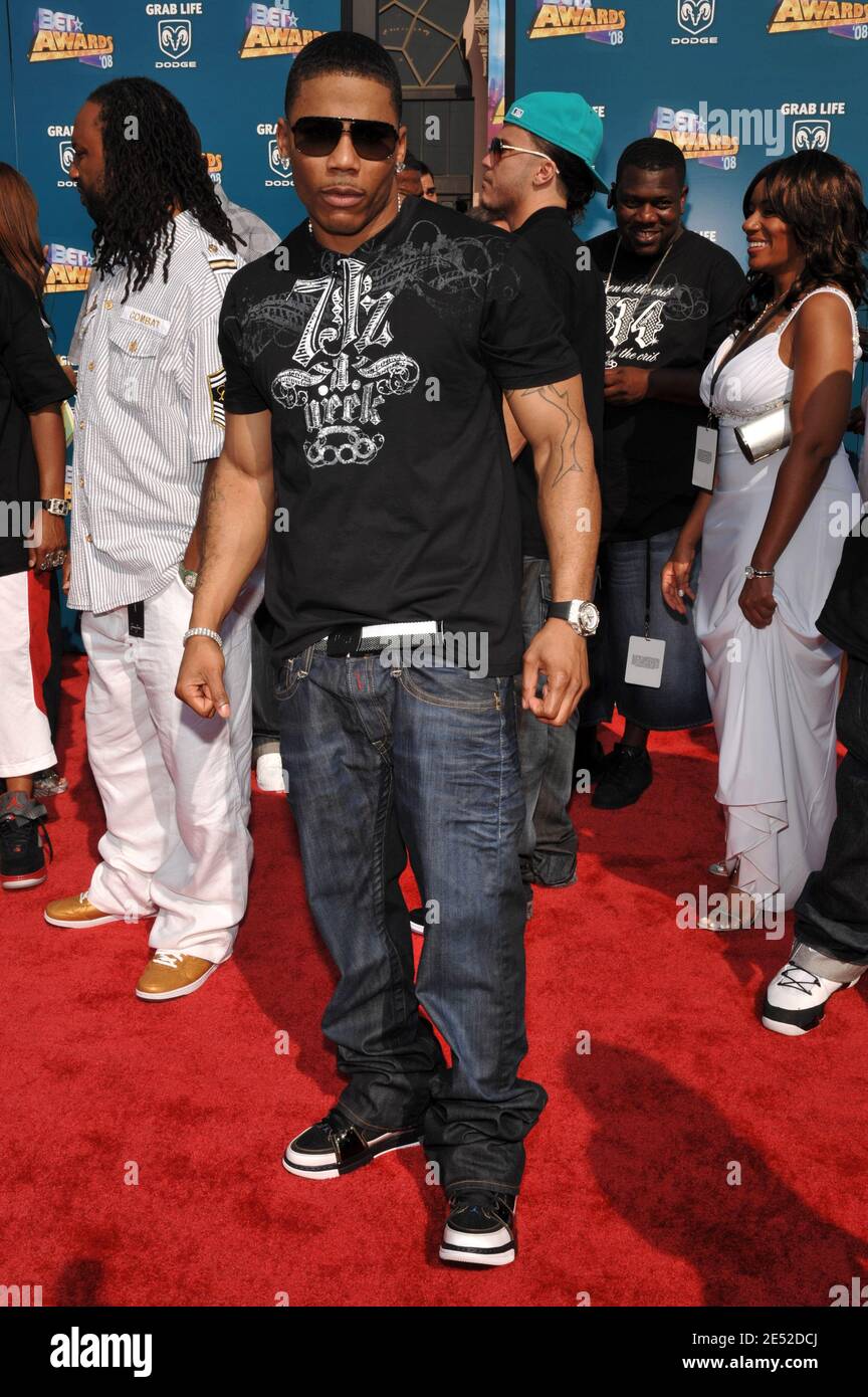 Nelly arriving for the 2008 BET Awards held at the Shrine Auditorium in ...