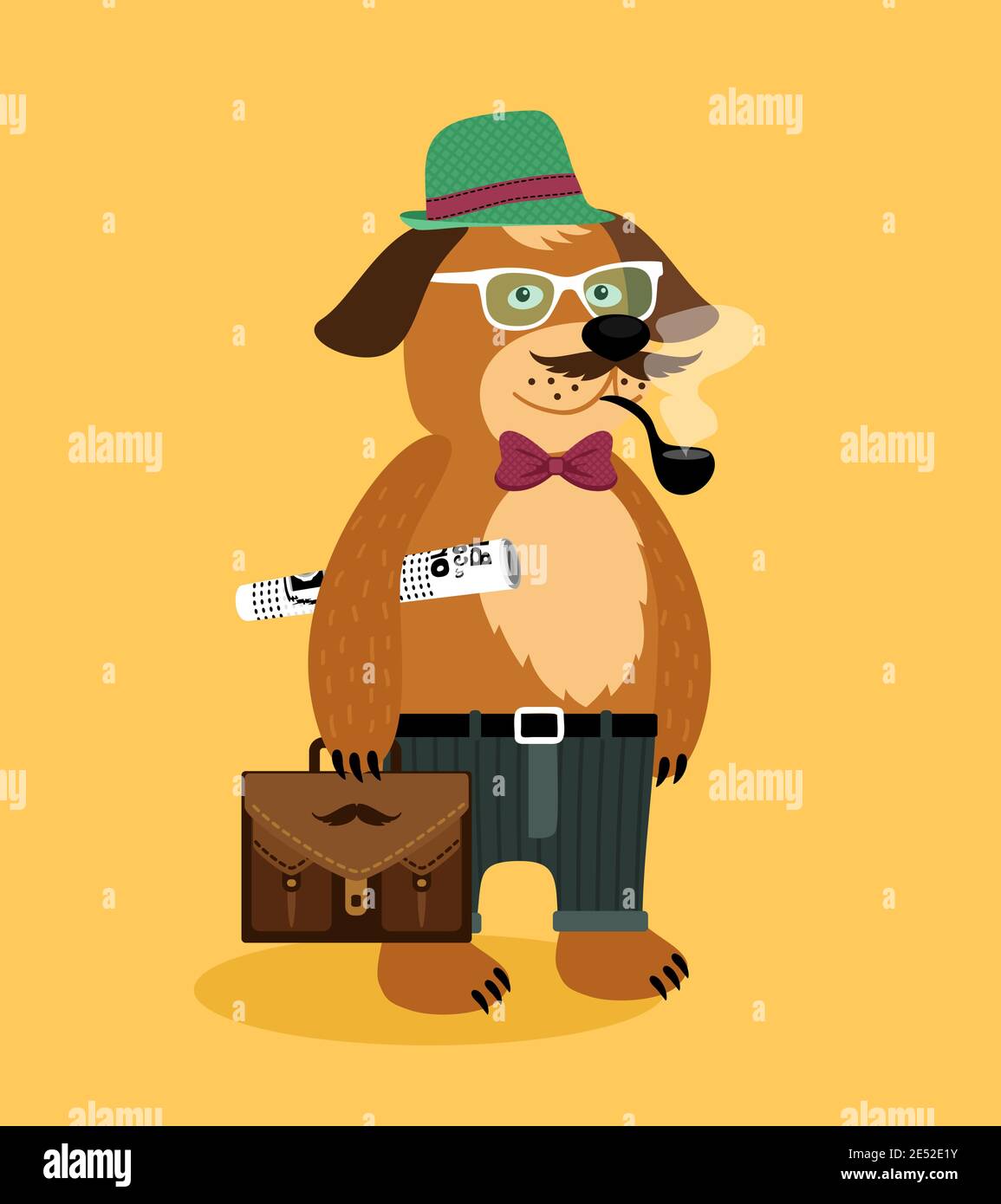Jeans pants dog Stock Vector Images - Alamy