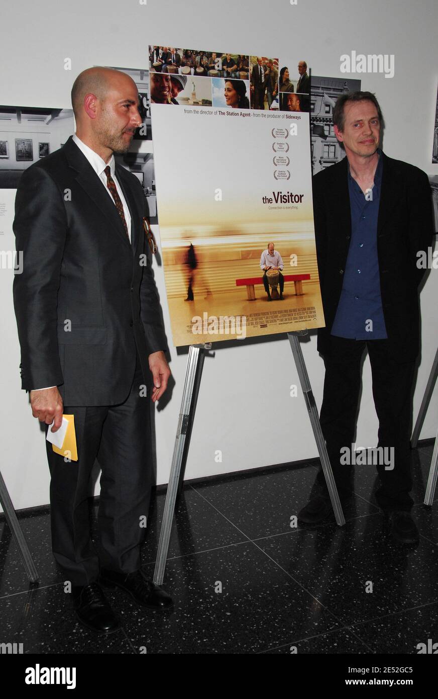 Actors Stanley Tucci (L) and Steve Buscemi attend the premiere of 'The ...