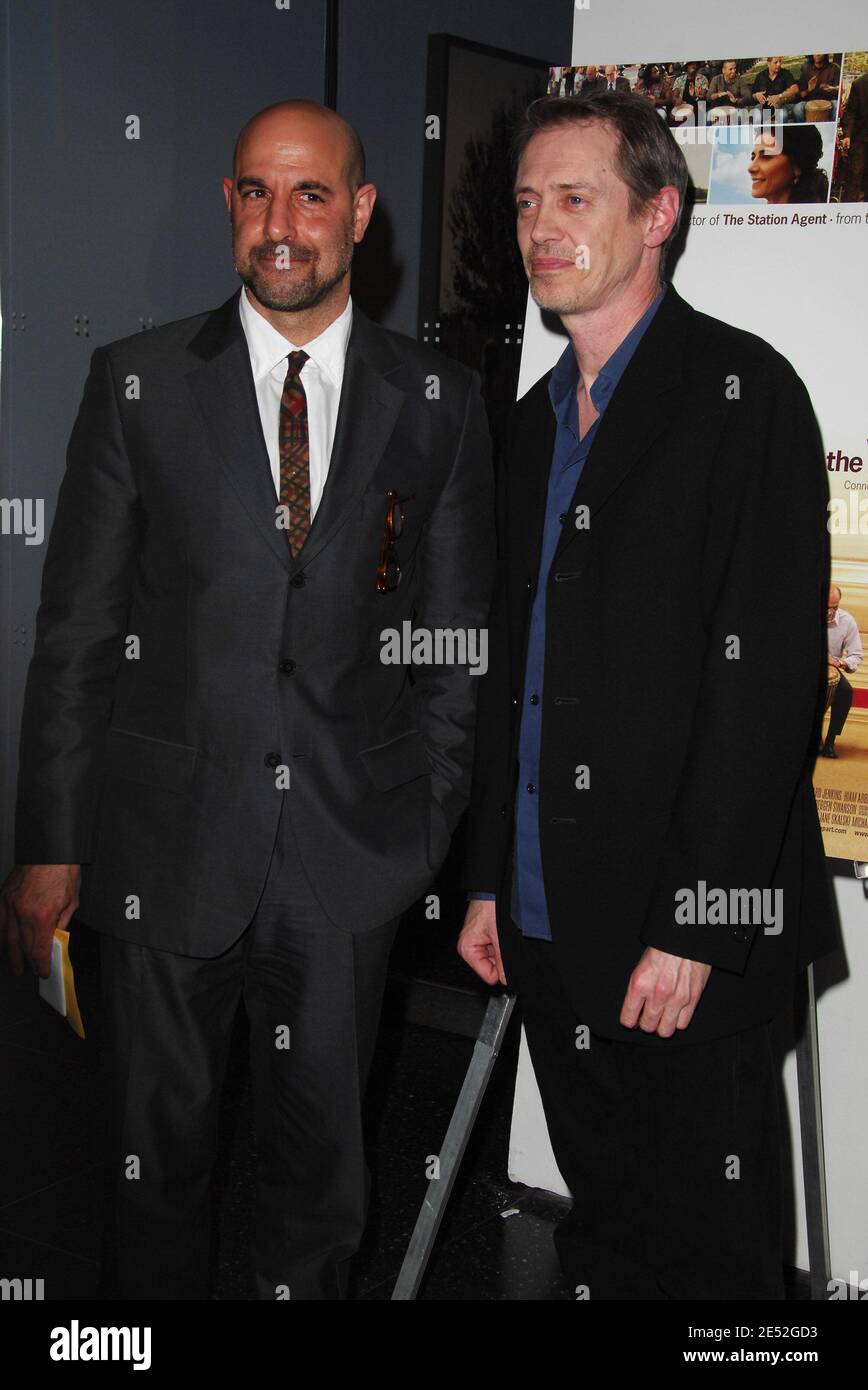 Actors Stanley Tucci (L) and Steve Buscemi attend the premiere of 'The ...
