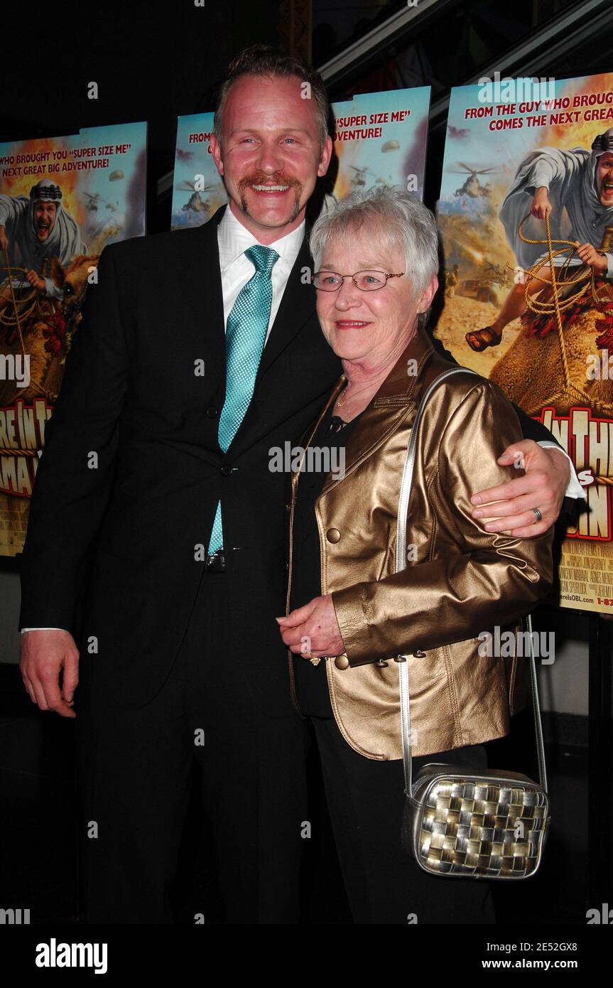 Director Morgan Spurlock and his mother attend the 'Where In The World ...