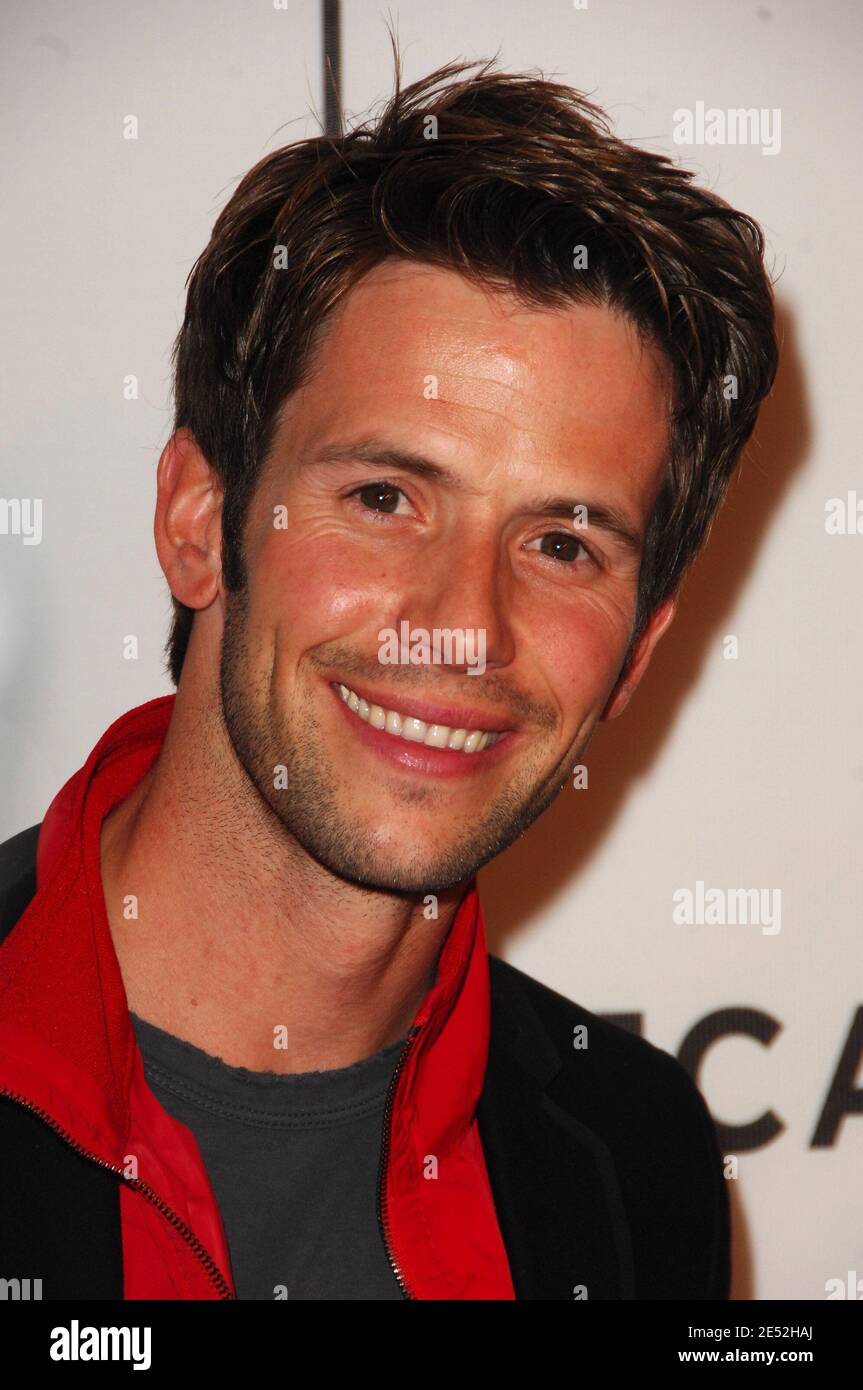 Actor Christian Oliver attends the premiere of 'Speed Racer' at BMCC as ...