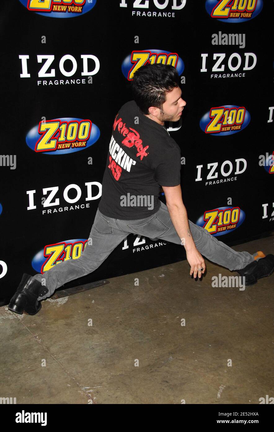 Singer Ferras poses in the press room during Z100's Zootopia at the ...