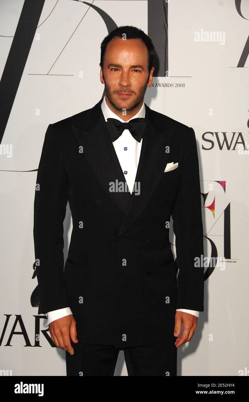 Designer Tom Ford arrives at the 2008 CFDA Fashion Awards held at New ...