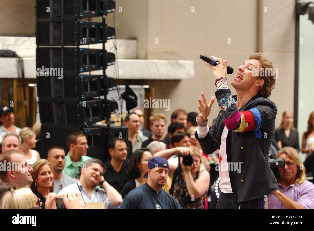 Singer Chris Martin of Coldplay performs on NBC's 'Today' Show Toyota ...