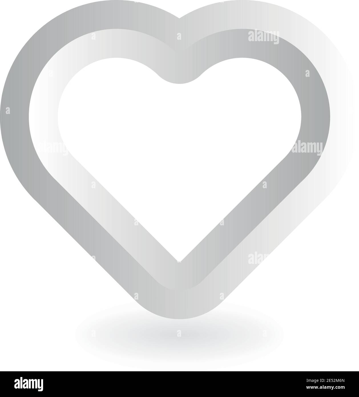 Decorative metal heart in Stock Vector Images - Alamy