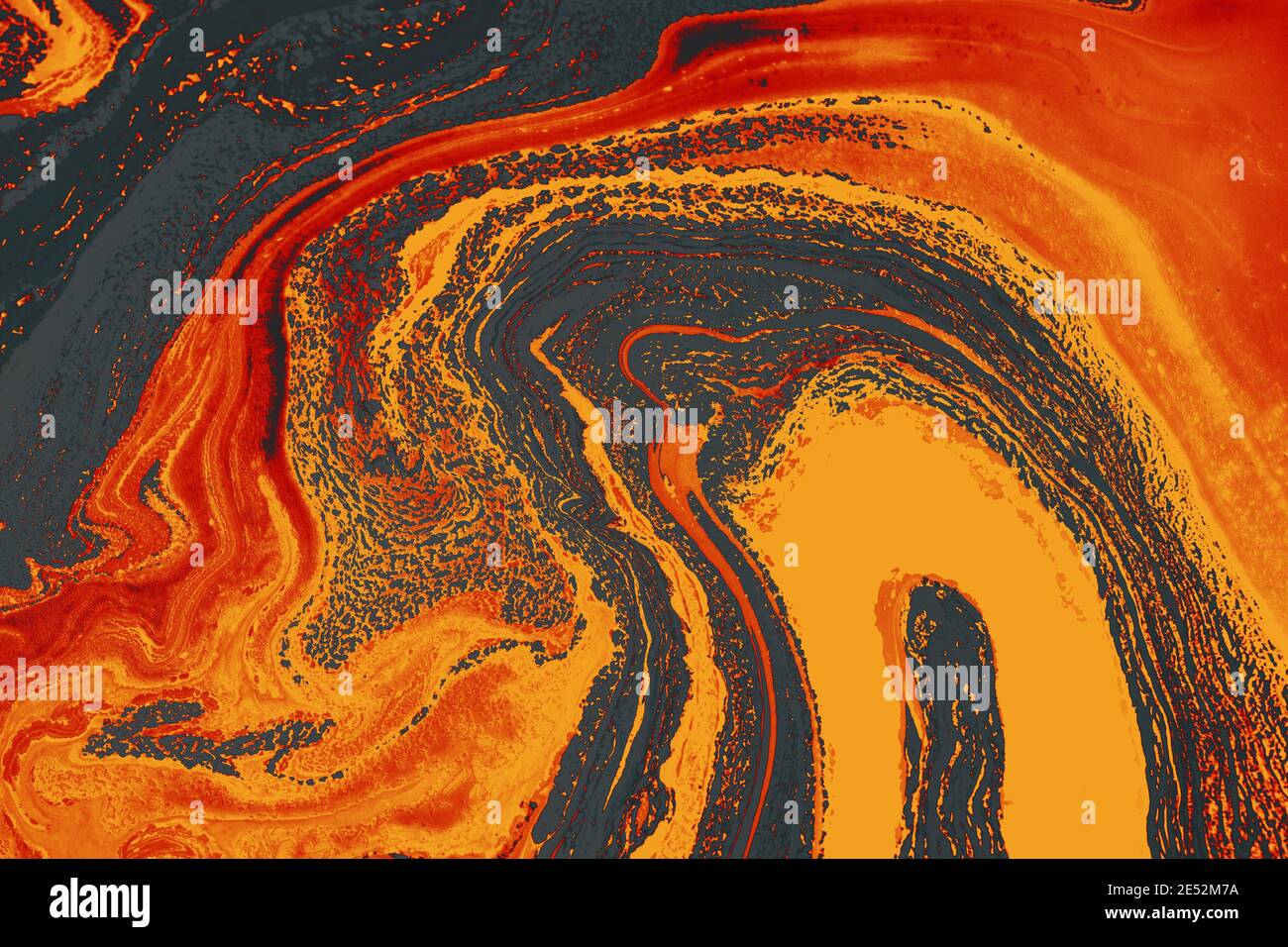 Illustration of an artistic, abstract orange liquid paint - great for ...