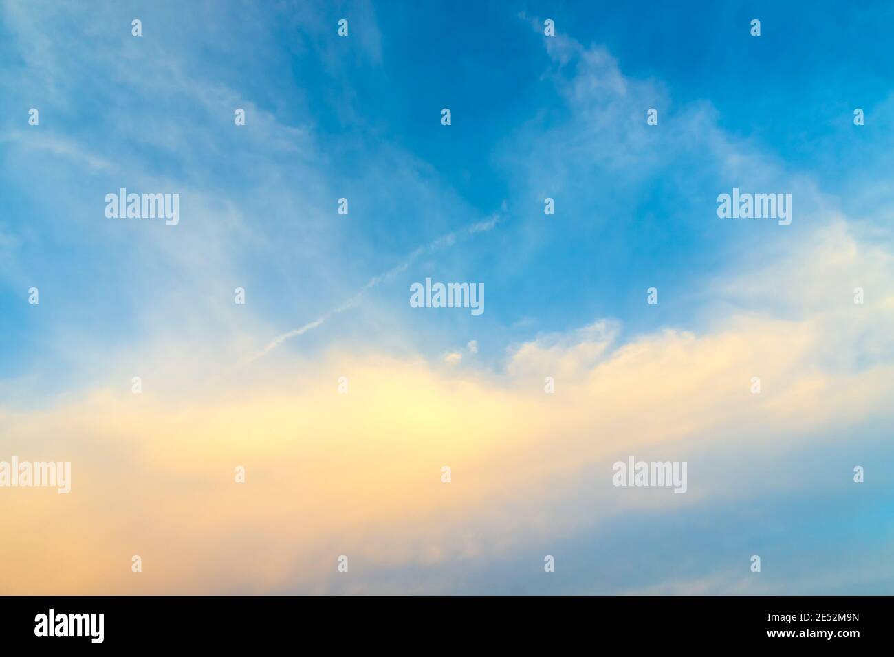 Amazing landscape blue sky background Stock Photo - Alamy