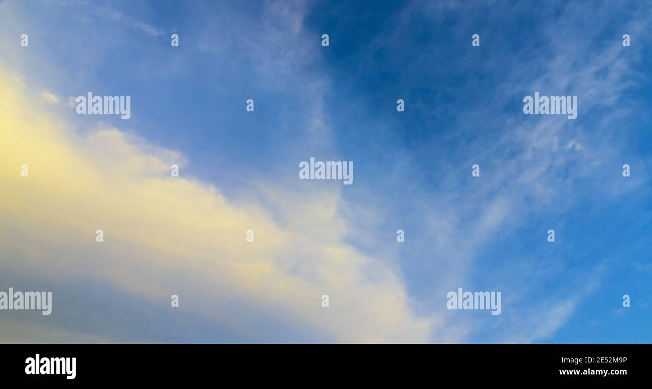 Spring blue sky background wallpaper Stock Photo - Alamy