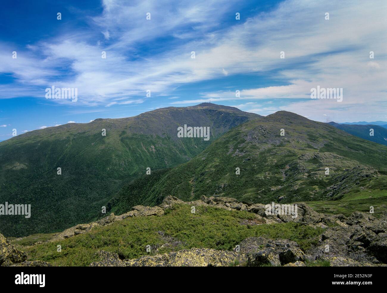 Looking across the Great Gulf Wilderness at Mount Washington from the ...