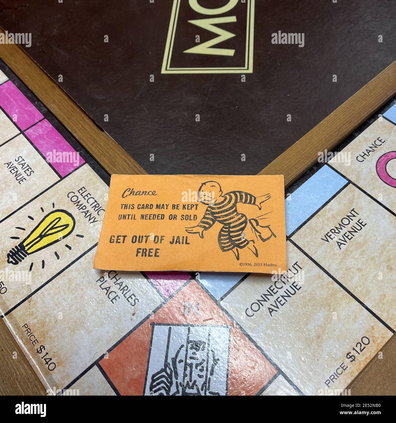 Orlando,FL USA - January 25, 2021: A get out of Jail Free card from a ...