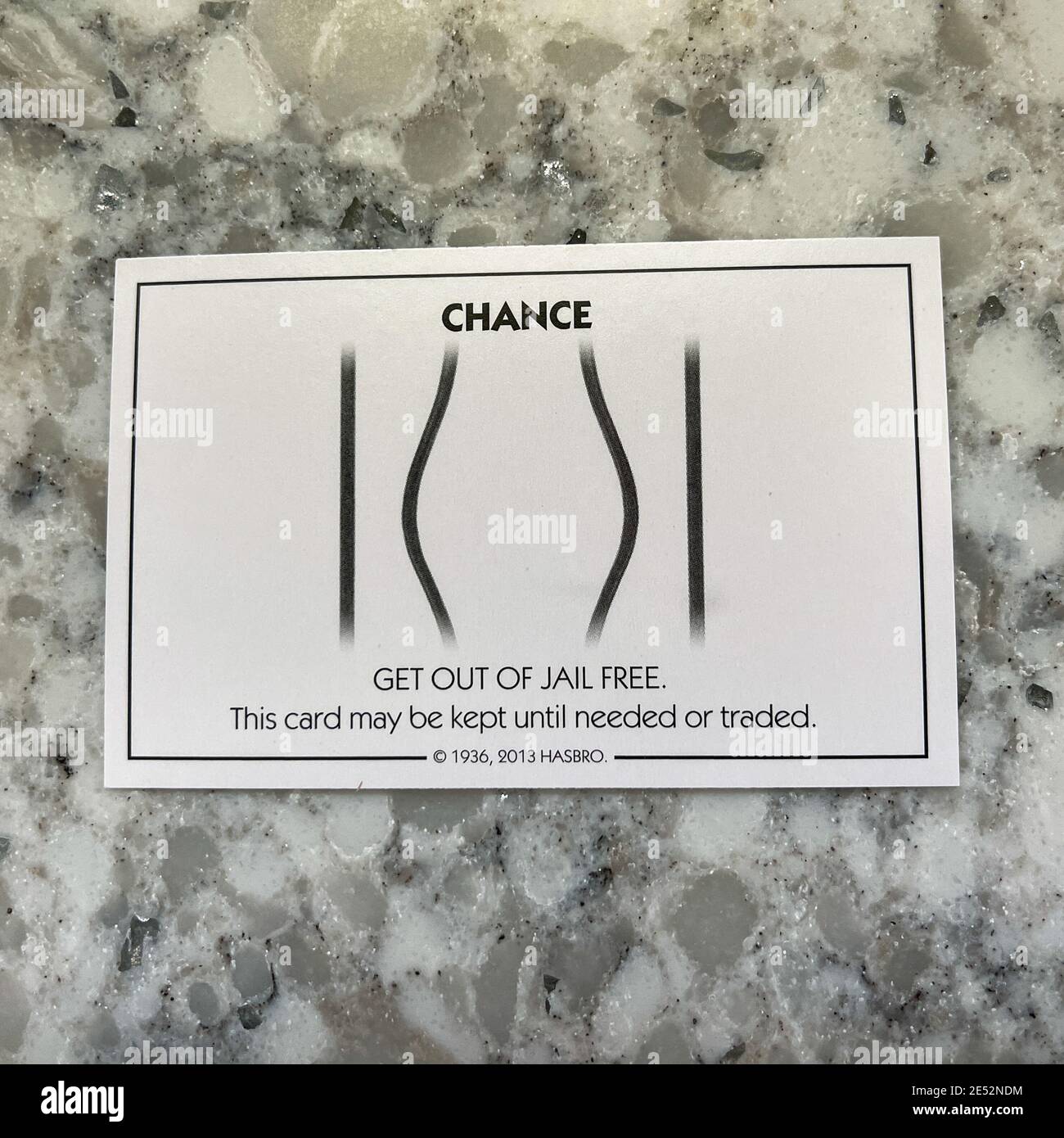 Orlando,FL USA - January 25, 2021: A get out of Jail Free card from a ...