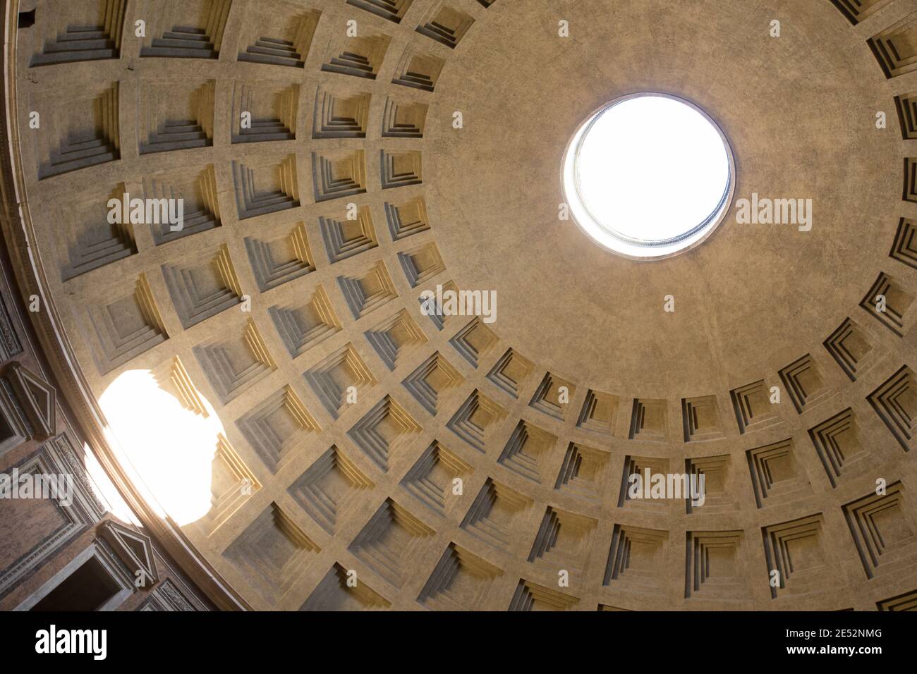 Italy Rome Spot of Sunlight Shines Into The Pantheon Stock Photo - Alamy