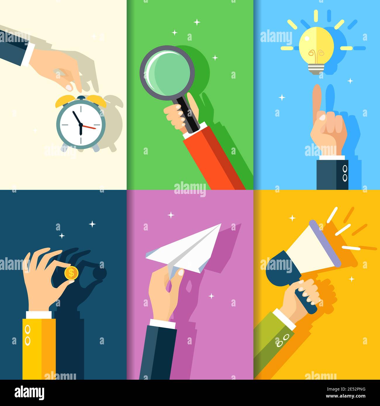 Decorative clock hands Stock Vector Images - Alamy