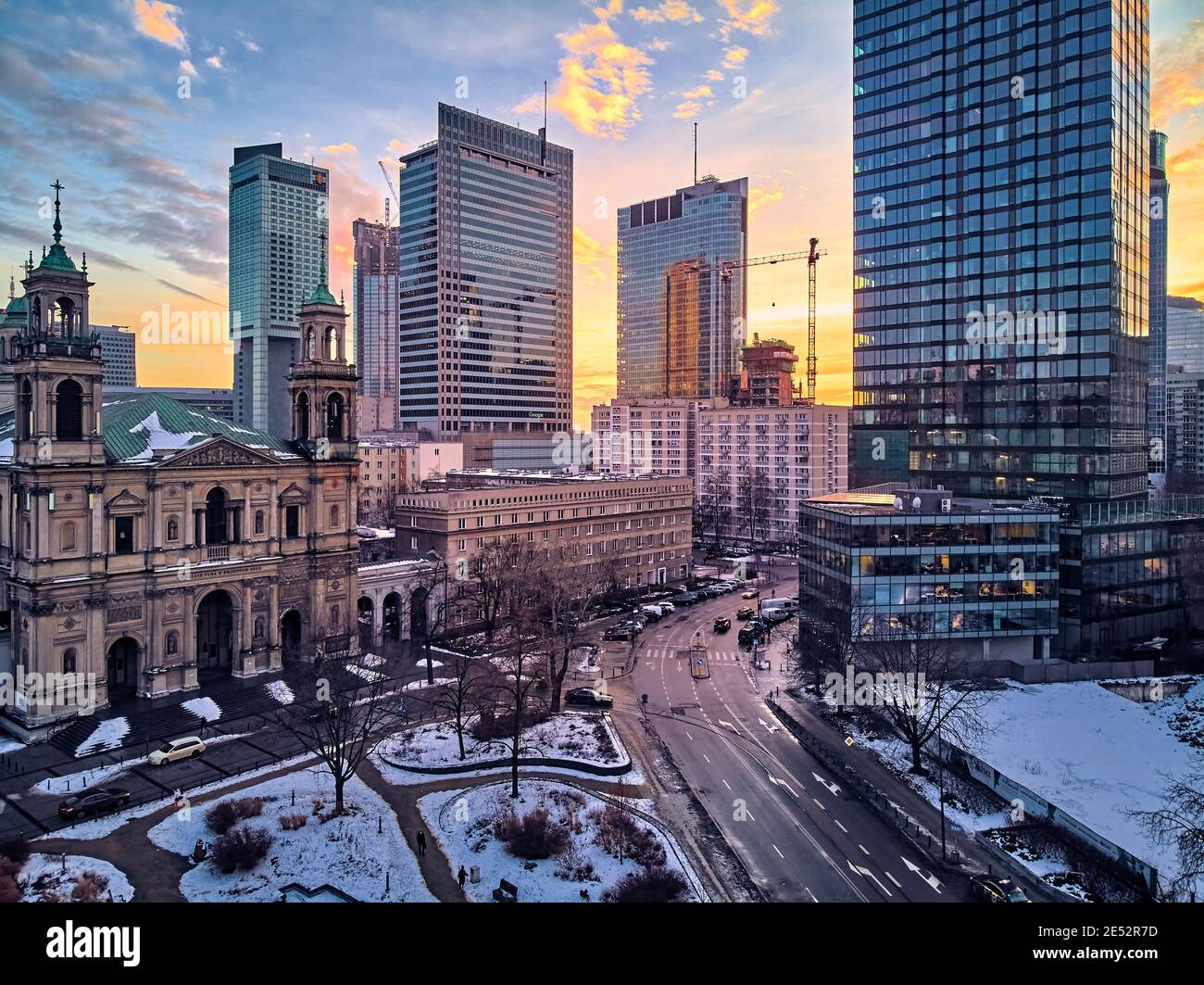Beautiful panoramic aerial drone view on All Saints Church - Roman ...