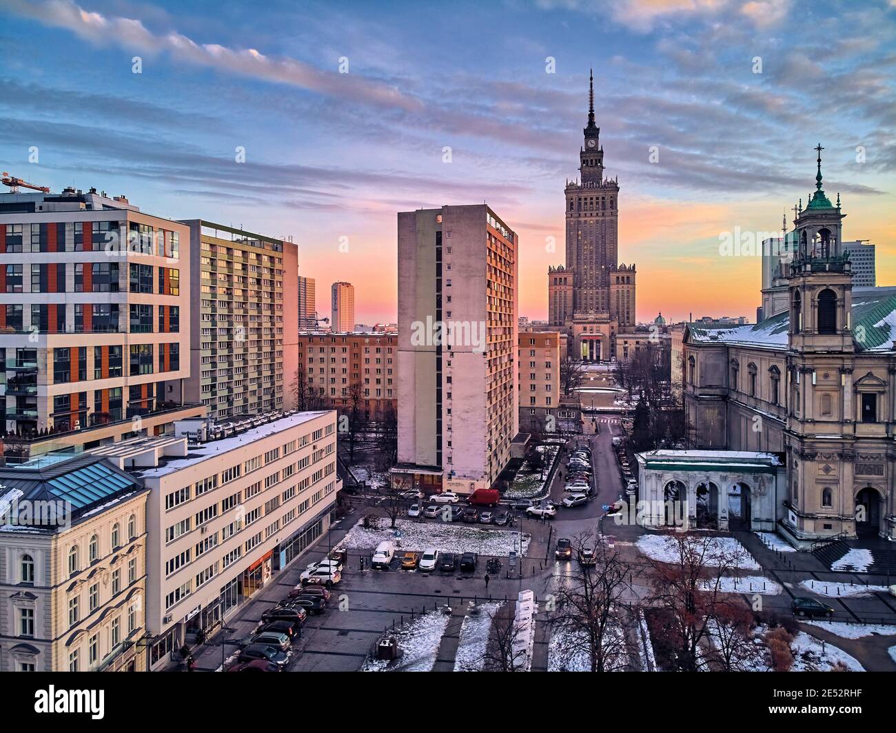 Beautiful panoramic aerial drone view on All Saints Church - Roman ...