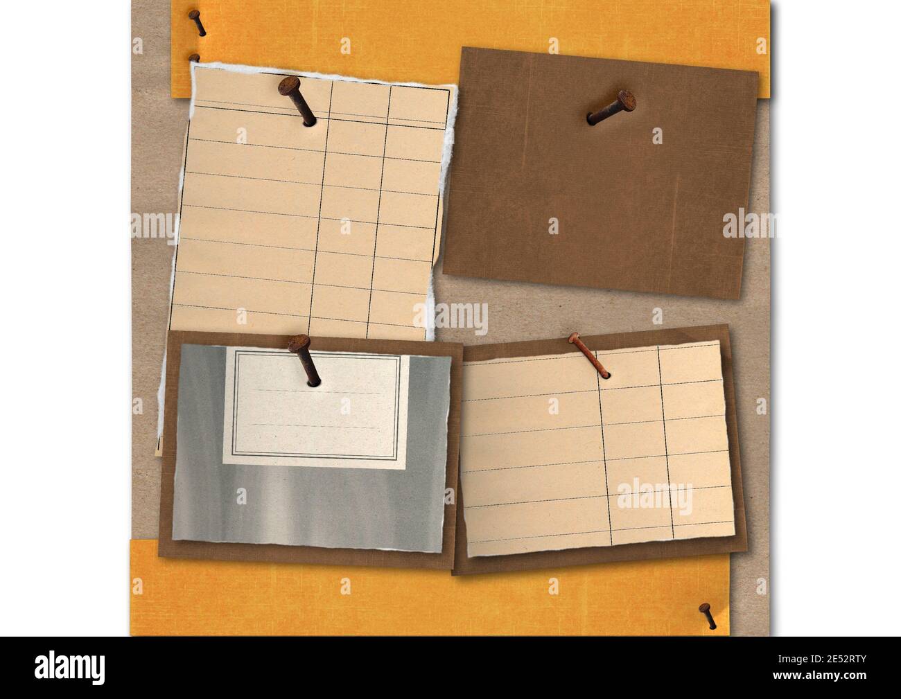 Note paper blank sign tag label vintage stock photo Greeting Card ...