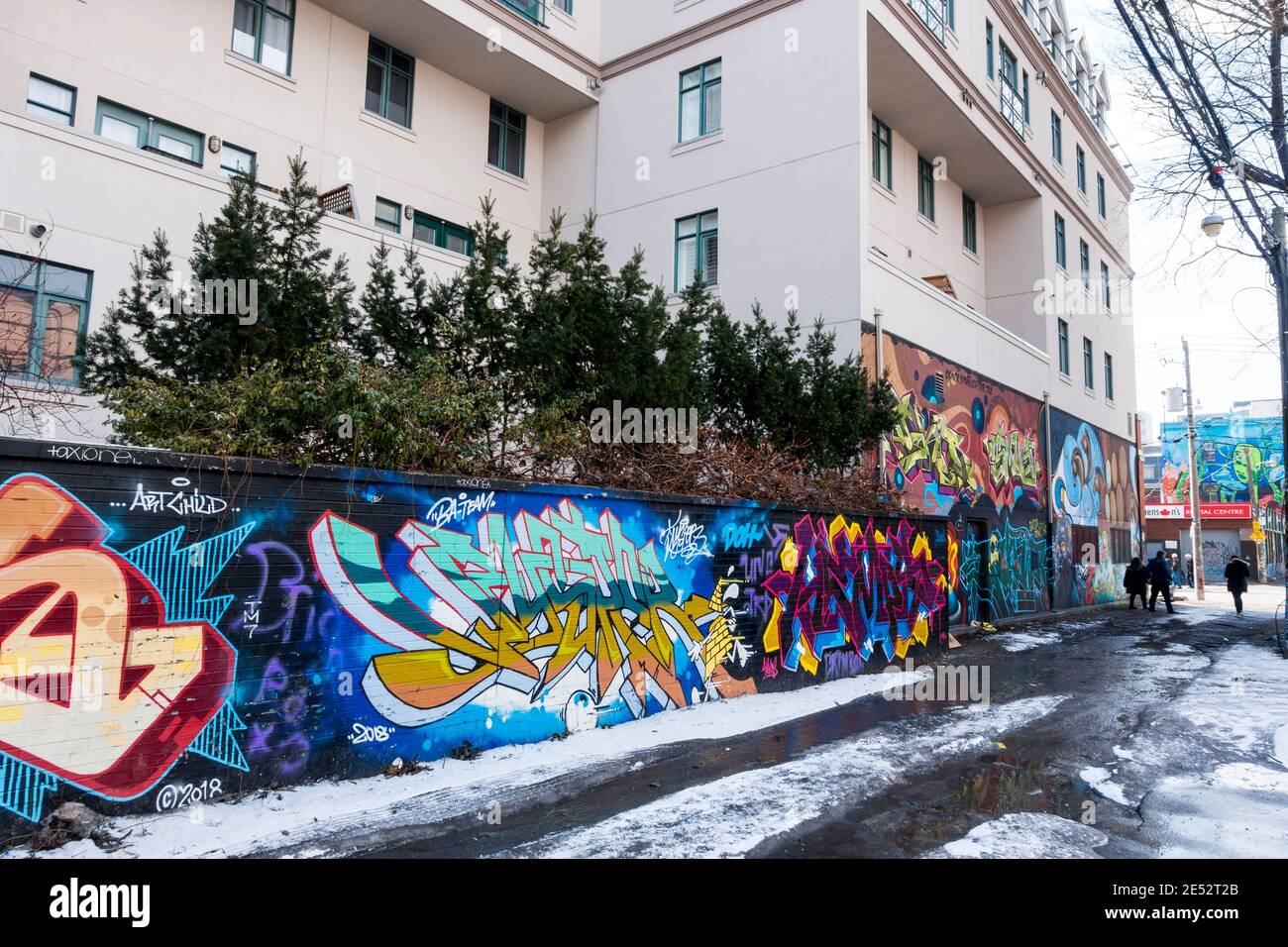 A large number of colourful wall paintings that have become a minor ...