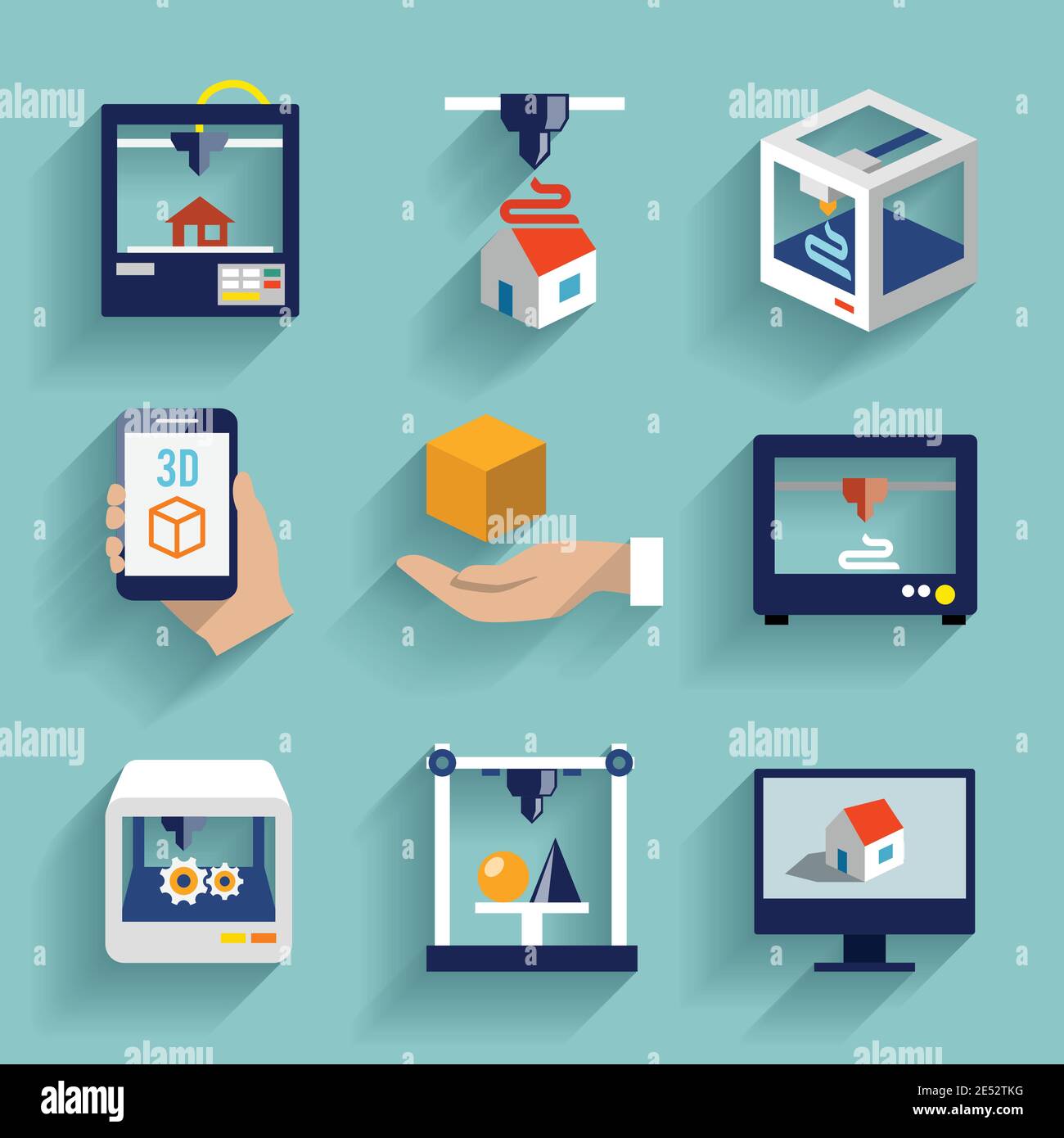Printer product Stock Vector Images - Alamy