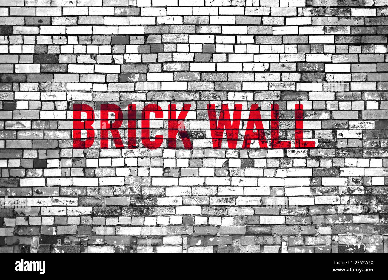 Black and white brick wall with the words brick wall written over the ...