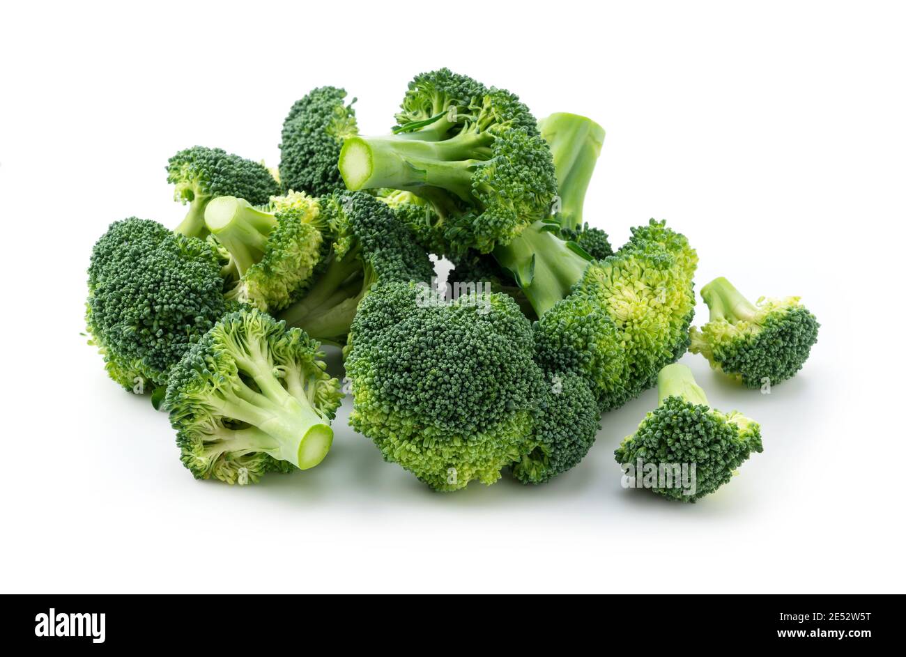 Close up broccoli placed Cut Out Stock Images & Pictures - Alamy
