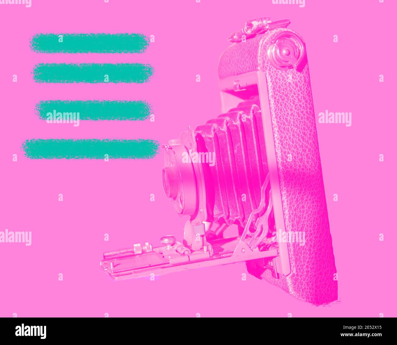 Analog Camera photo with hot pink filter Stock Photo - Alamy
