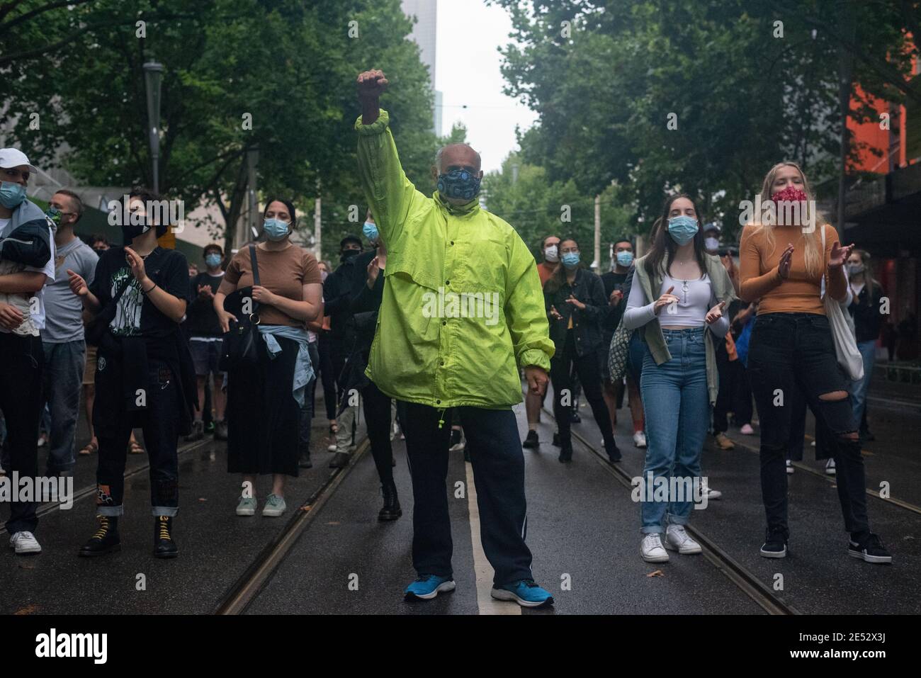 Melbourne australia day rally hi-res stock photography and images - Alamy