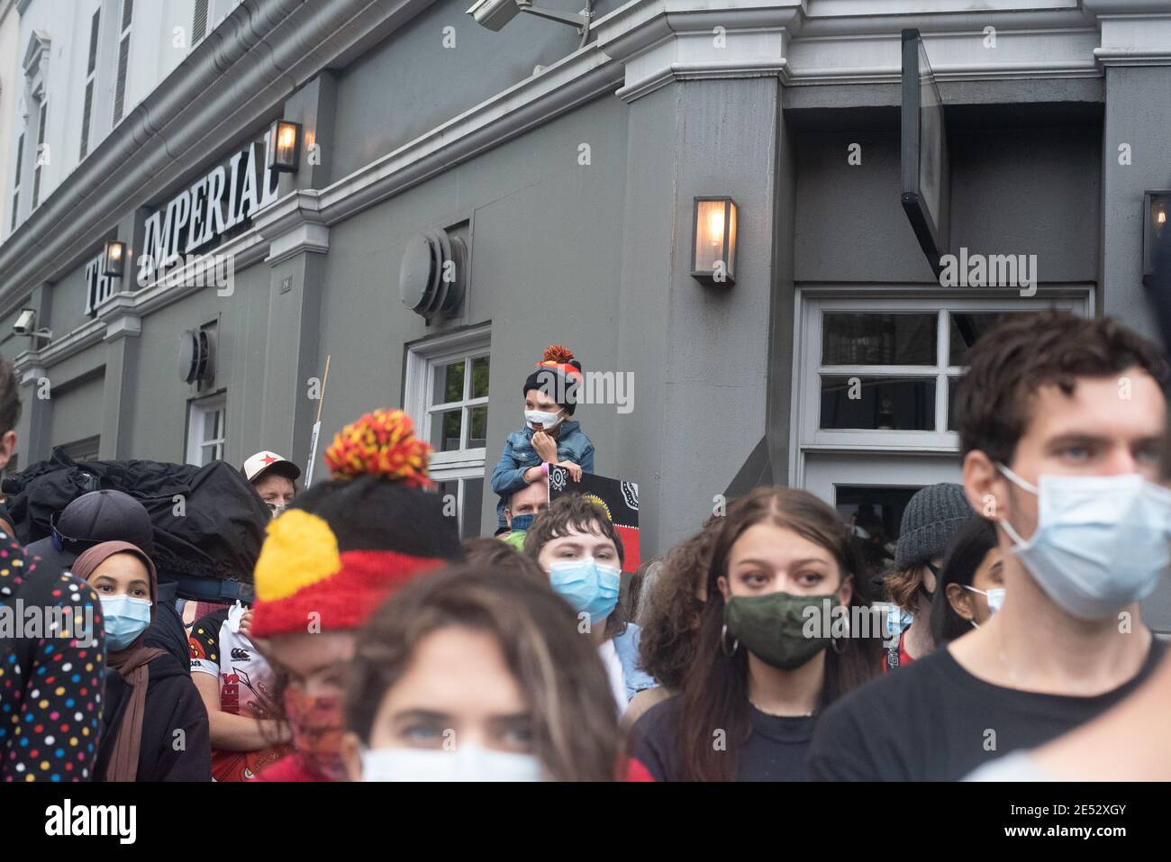 26 January 2021. Invasion Day 2021. Melbourne, Victoria. Credit: Jay ...