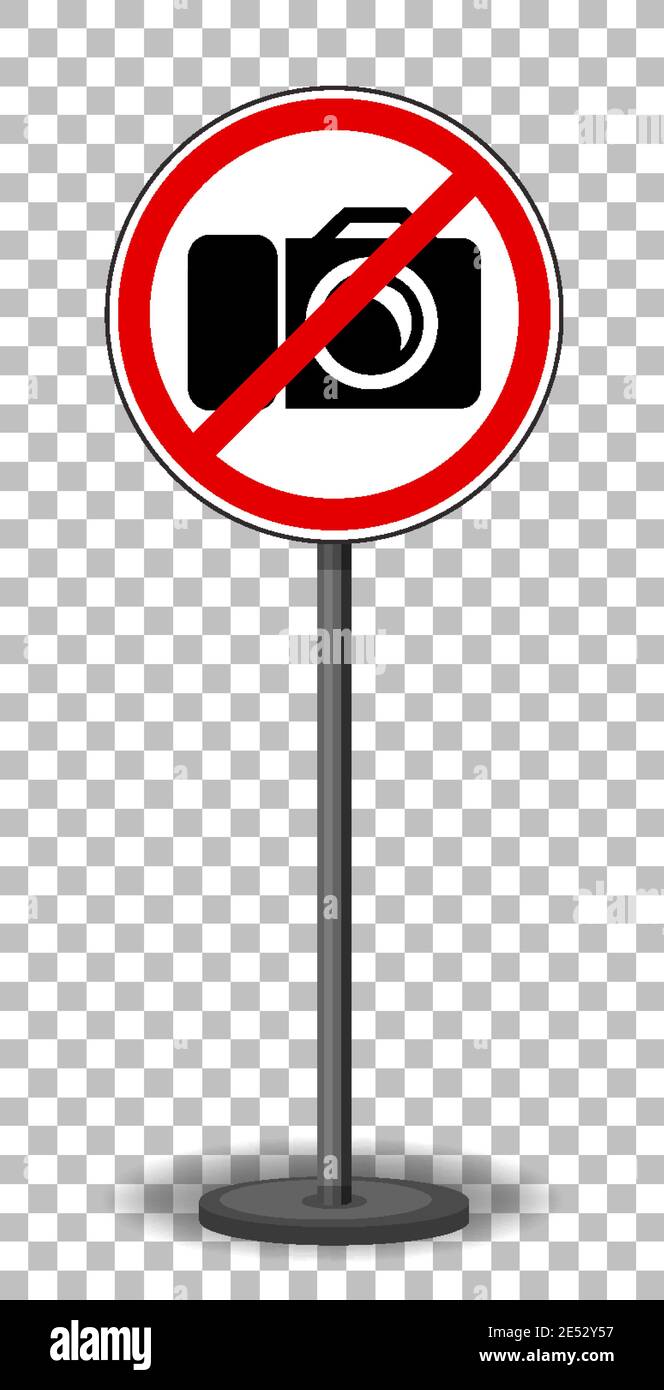 Red traffic sign on transparent background illustration Stock Vector ...