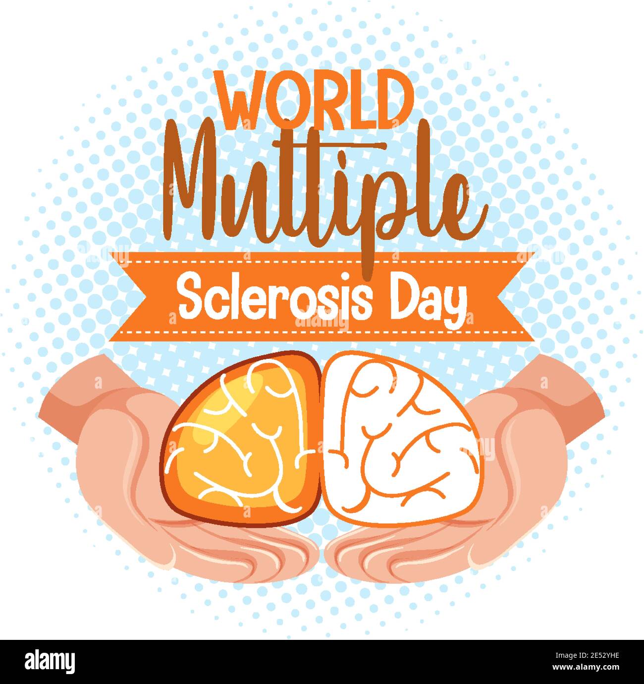 World Multiple Sclerosis Day logo or banner illustration Stock Vector ...